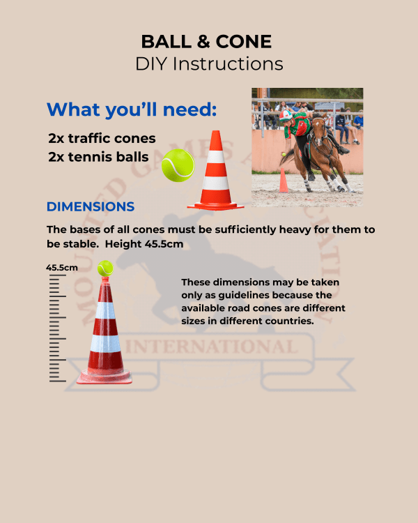 BALL & CONE - IMGA International Mounted Games Association