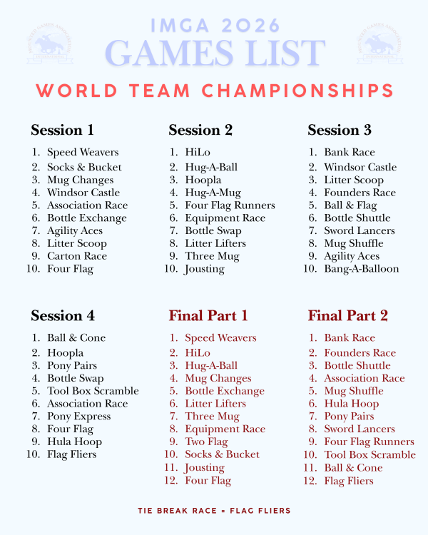 IMGA COMPETITIONS 2026 GAMES LIST - IMGA International Mounted Games ...
